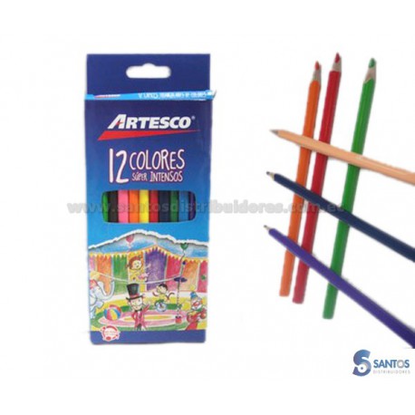 ARTESCO Lápices de color caja 12 u kids
