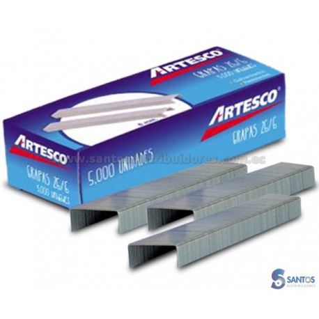 ARTESCO Grapas 26/6 caja de 5000 u