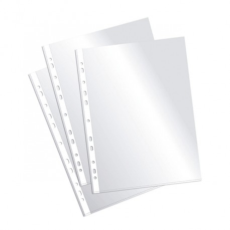 Protector de hoja A4 plast. transparente delgada